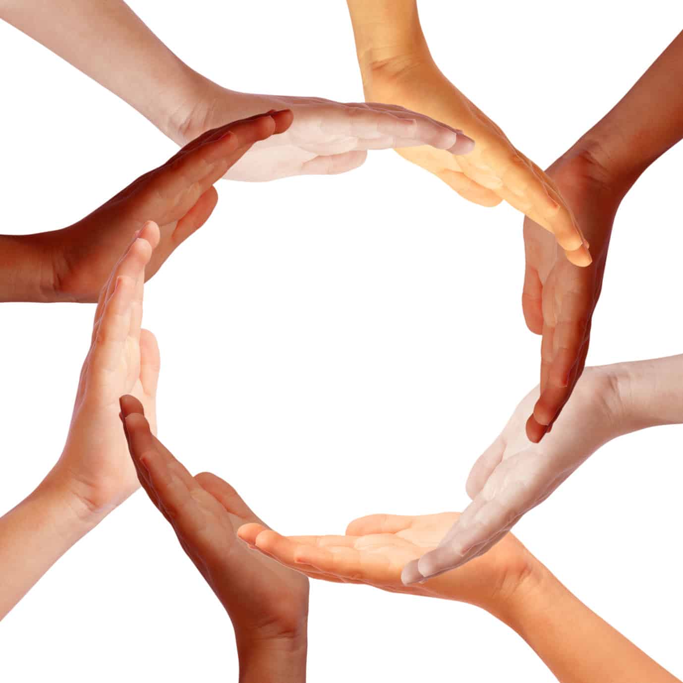 Hands circle, internationl friendship concept – Dissol